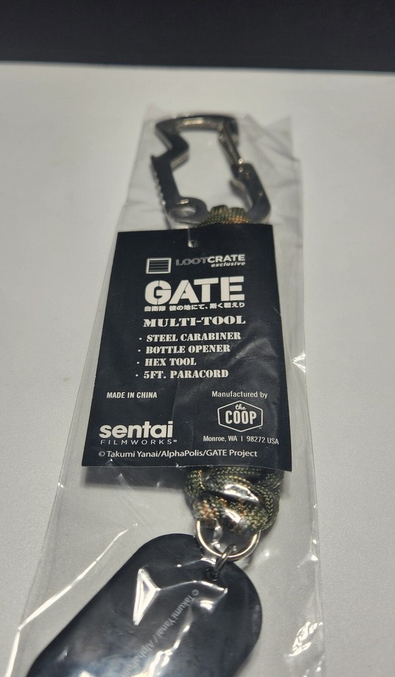Sentai Film Works Gate Multi-Tool Carabiner Paracord Keychain Loot ...