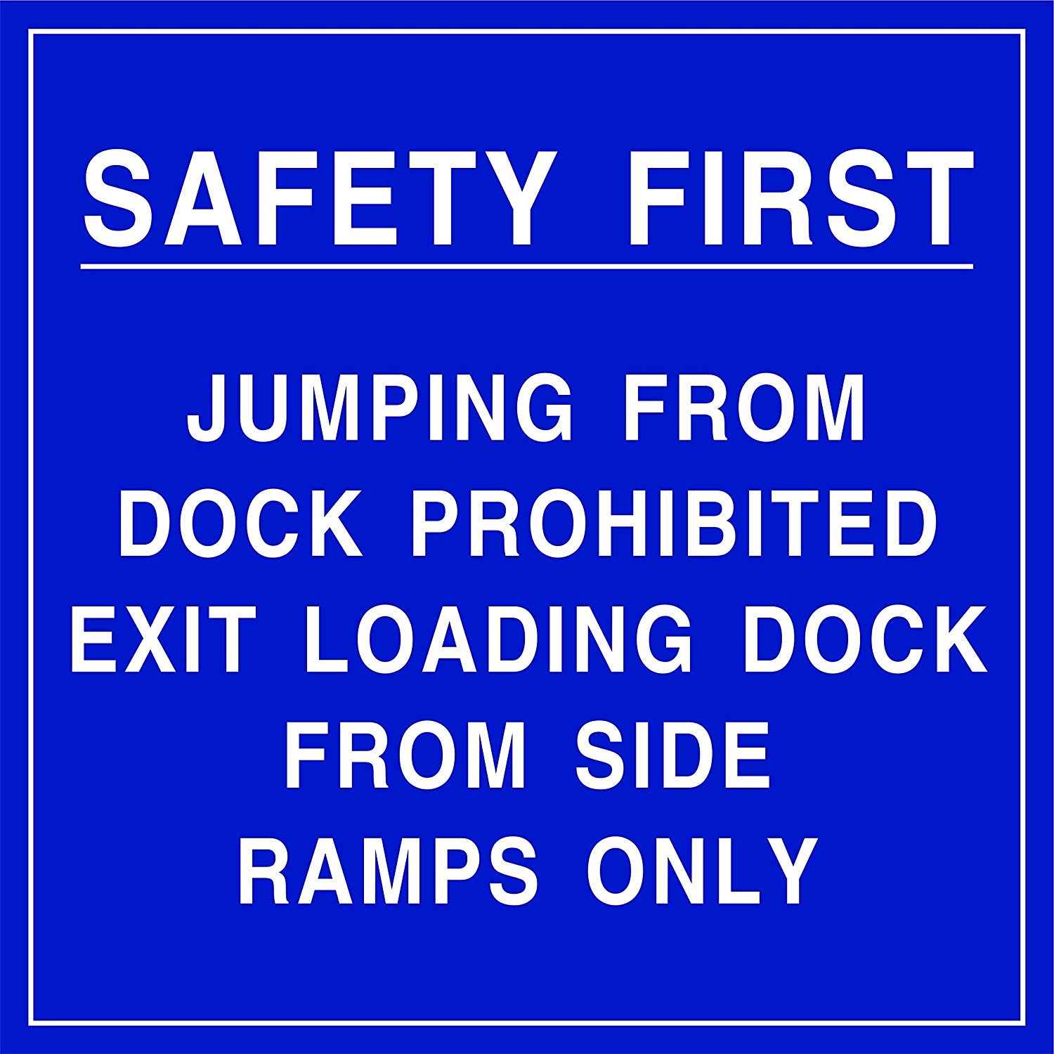 Safety Sign,Don't Jump Sign,Jumping from Dock Prohibited,Sign Board ...