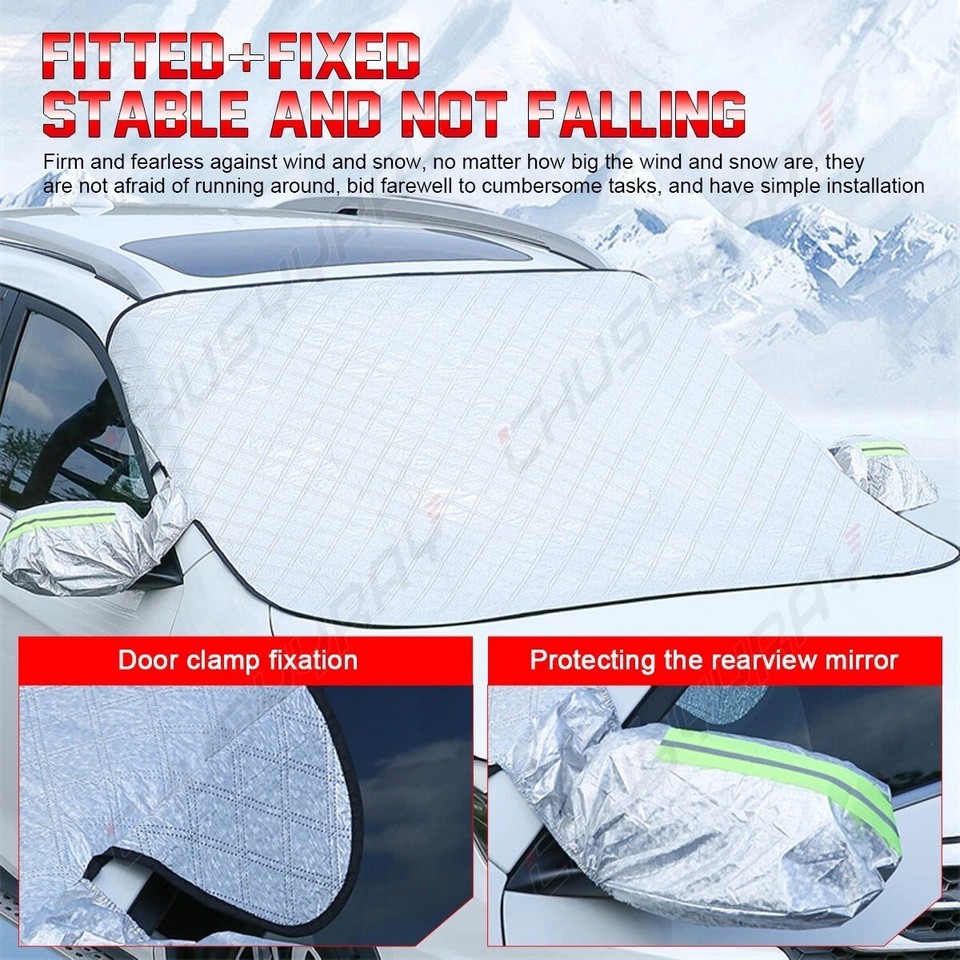 Winter Snow lce Rain Dust Frost Guard SunShadeCar Windshield Cover ...