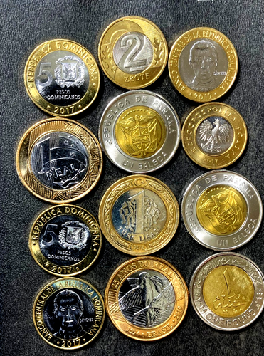 Old WORLD BI-METAL Coin Lot - 12 UNCIRCULATED Coins - Lot #U10 | eBay