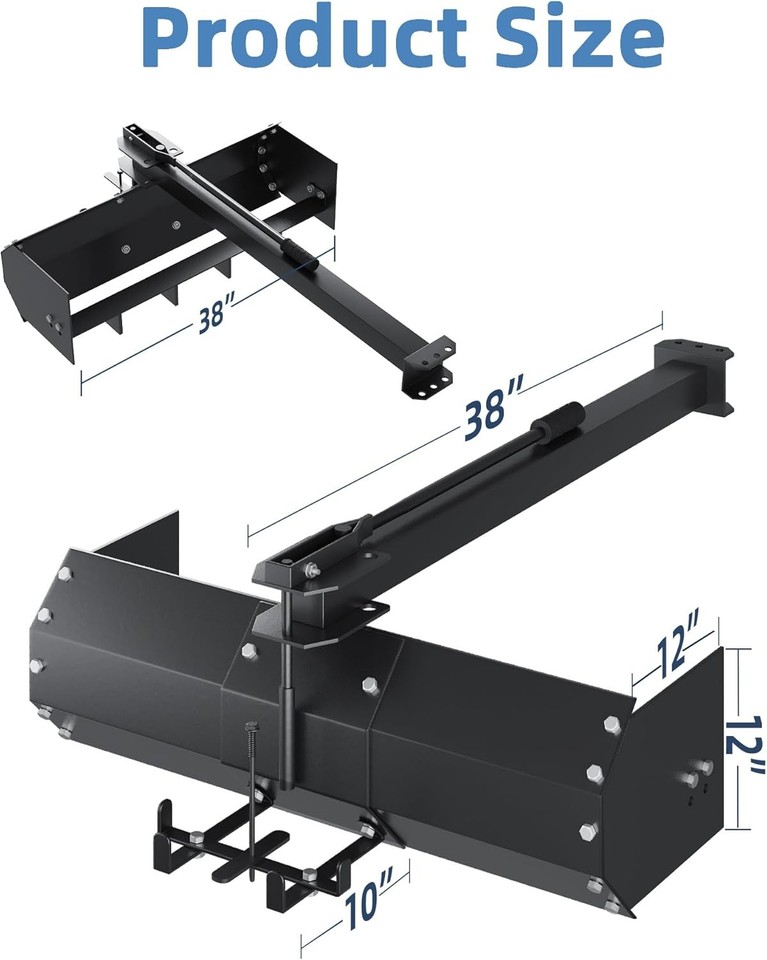 38" Tow Behind Box Scraper ATV UTV Lawn Tractor Attachments Box Blade ...