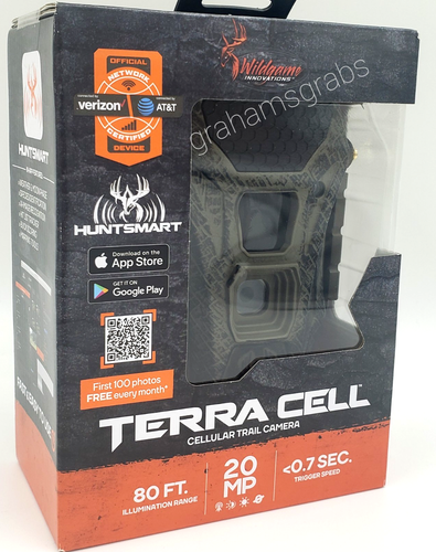 Wildgame Innovations TERRA CELL CELLULAR TRAIL CAMERA 20 MP 80 FT ...