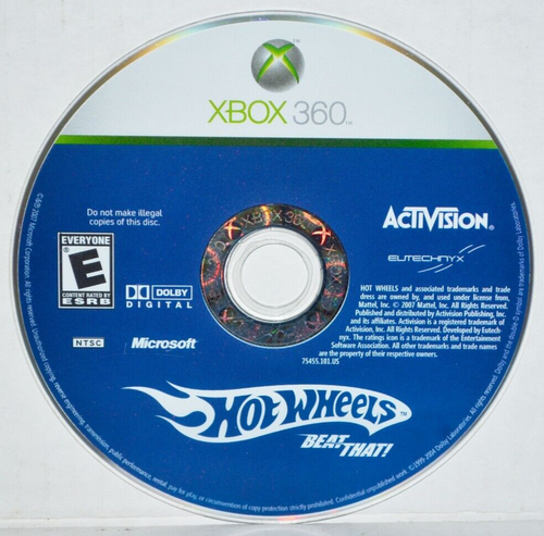 Hot Wheels: Beat That (Microsoft Xbox 360, 2007) Racing Video Game MINT ...