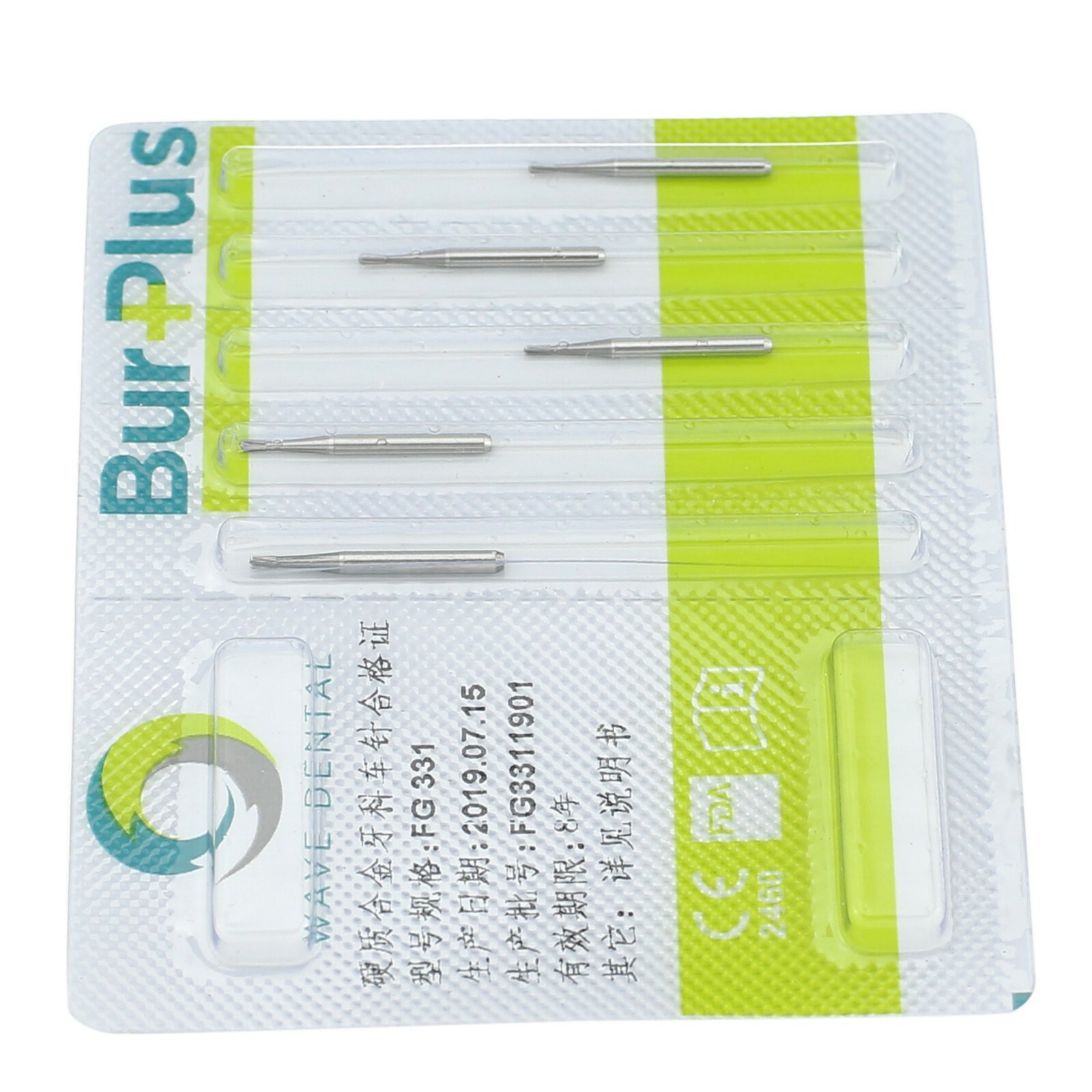 Wave Dental Operative Tungsten Carbide Bur Pear Shape Friction Grip FG ...