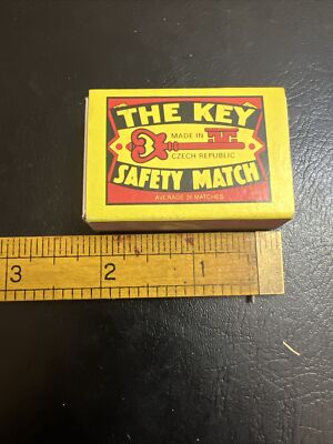 Rare Yellow Matchbox - The Key Safety Matches Czech Fantastic Condition ...
