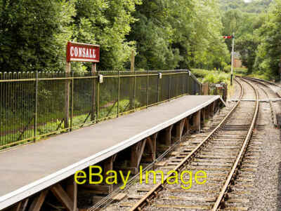 Photo 6x4 Churnet Valley Railway, Consall Station Platform Hazles ...