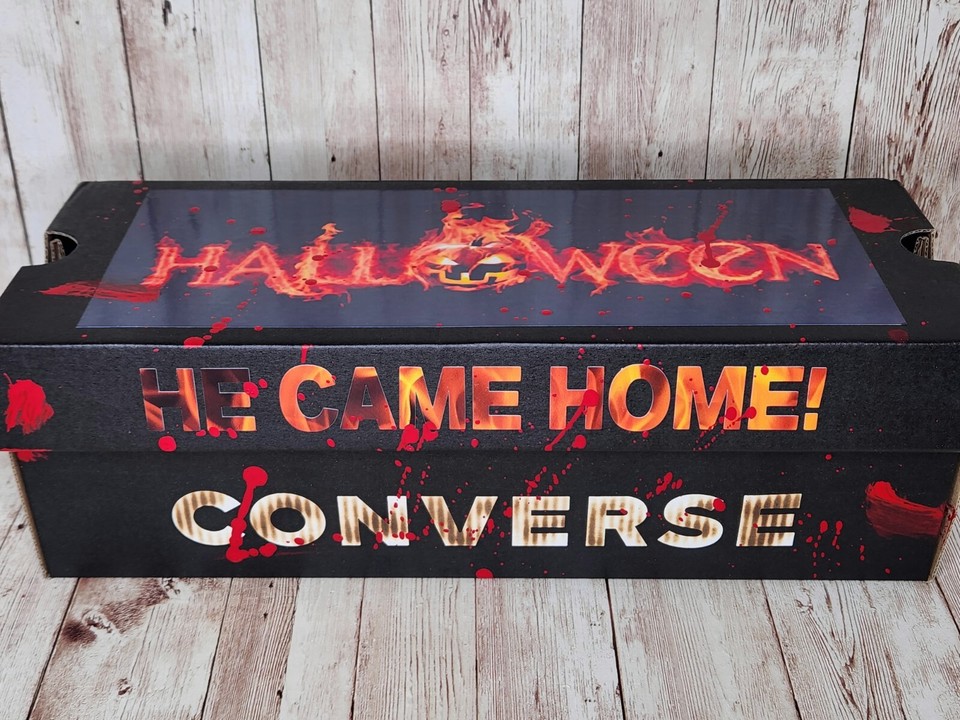 Halloween Custom Horror High Top Converse Sneakers Scary Movie Shoes | eBay