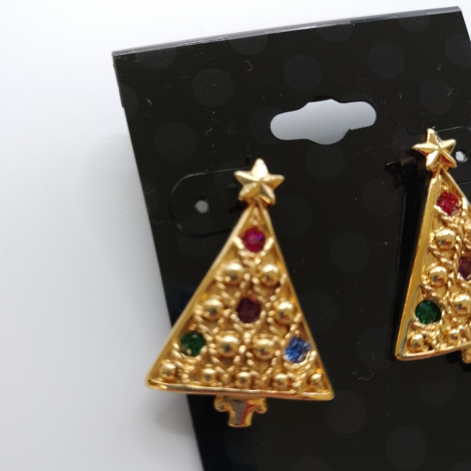 Vintage Avon 1992 Gold Tone Christmas Tree Earrings C… - Gem