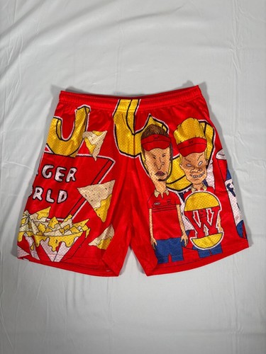 Beavis and Butthead Burger World Shorts Chalk Line 2021 NWT Large B054 ...