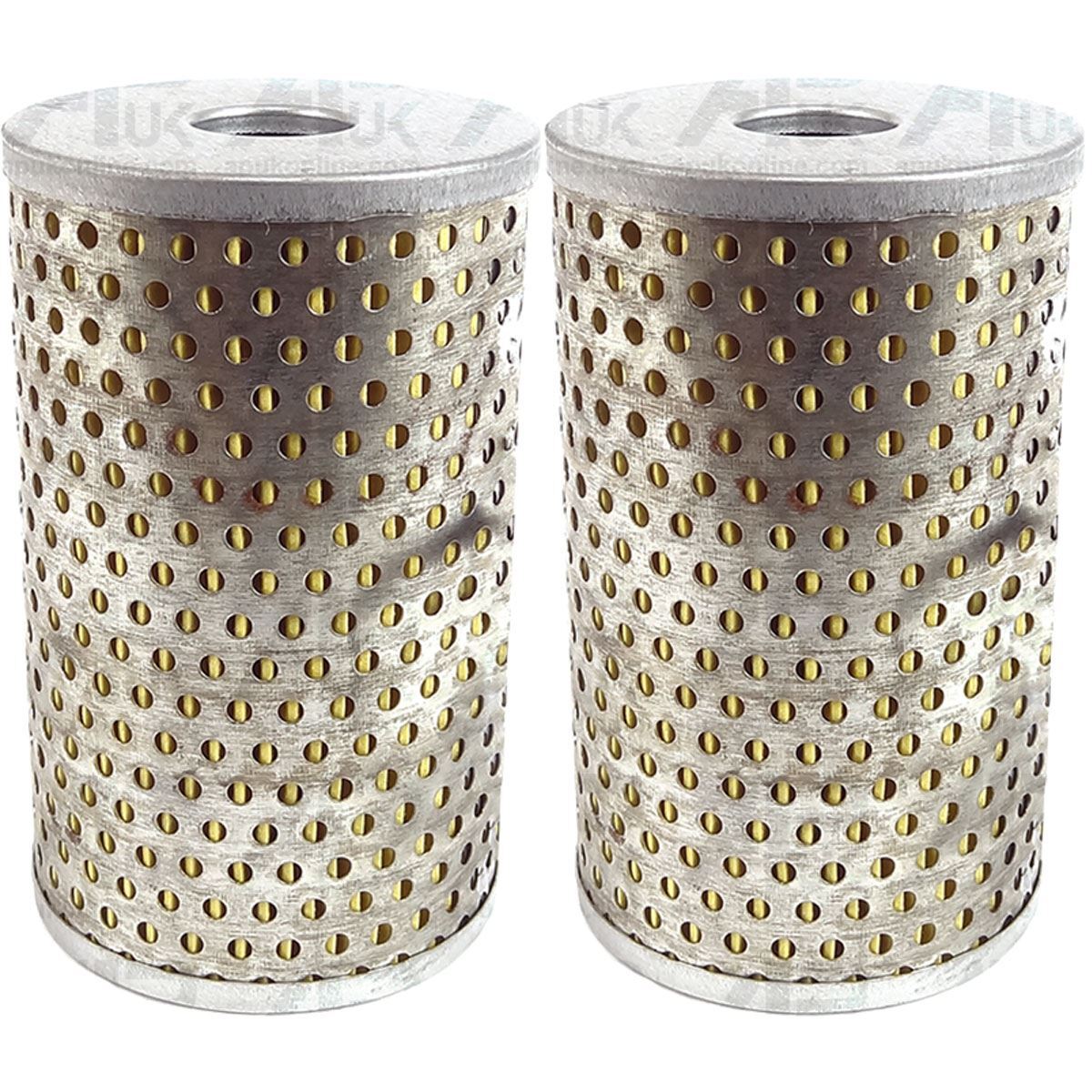 2x Oil Filter Element for Ford 5000 Fordson Power Super Major Dexta ...