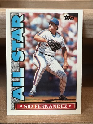 1990 Topps TV Glossy All Star Team Baseball Sid Fernandez New York Mets ...