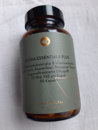 Flora Essentials Plus von Sunday Natural | 90 Kapseln | MHD 03.08.2026 ...