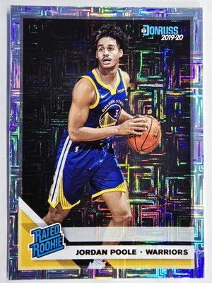 2019-20 Donruss Jordan Poole Rated Rookie Silver Choice Infinite Holo ...