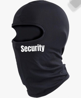 Custom Security ski mask Balaclava, Black Full Face Mask, Shiesty Mask ...