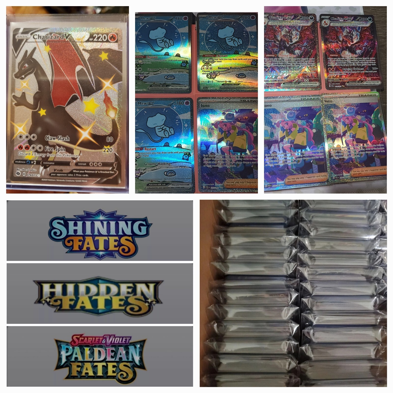 Pokemon 10 Card Mystery Pack SHINY POKEMON W/Booster *Holo-Reverse-FA ...