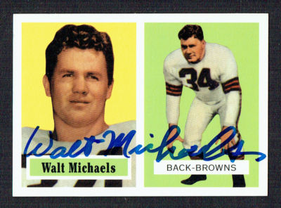 Walt Michaels #102 signed autograph auto 1994 Topps 1957 Archives ...