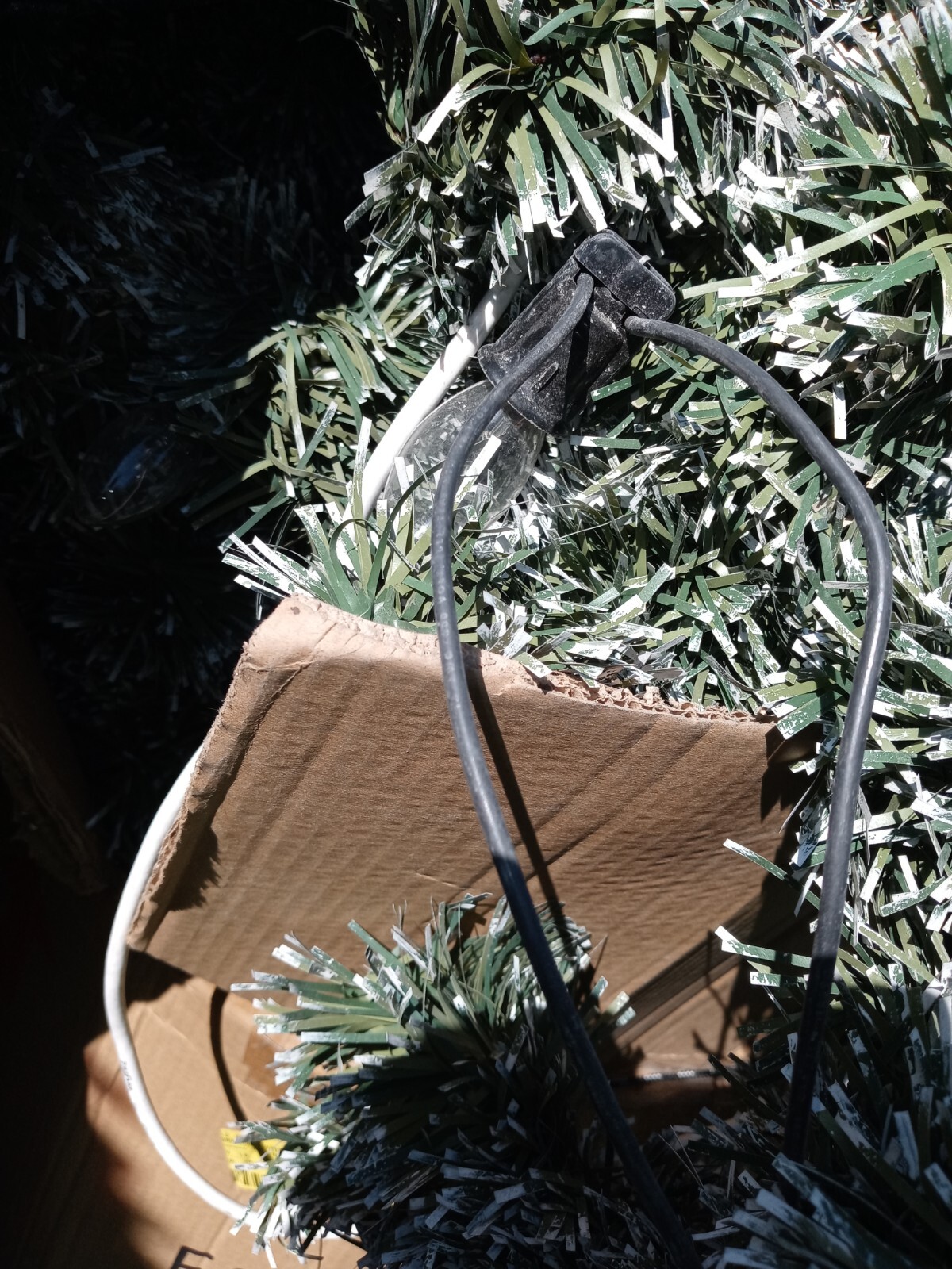 CHRISTMAS COMMERCIAL MUNICIPAL FLOCKED GARLAND PINE ROPING WITH ...