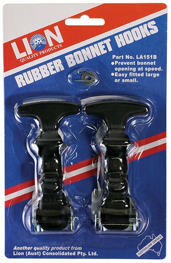 Lion Pair Rubber Bonnet Hooks Leyland Mini Moke Strap Tool Box Race ...