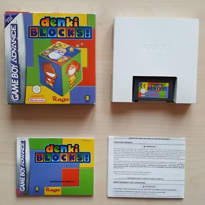 Denki Blocks in OVP mit Anleitung Nintendo Gameboy Advance Spiel Boxed ...