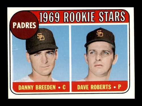 1969 Topps Danny Breeden Dave Roberts #536 San Diego Padres Rookie RC ...