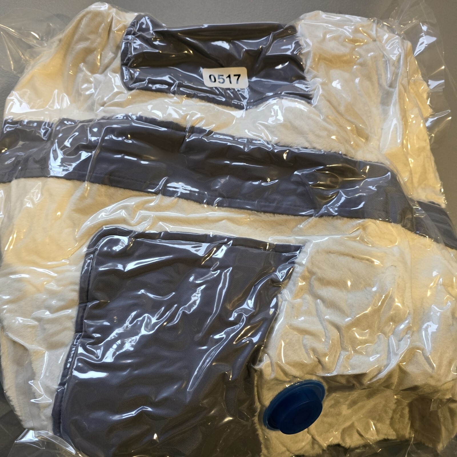 NEW UGG LETTY SHERPA BLOCK COAT JACKET BEIGE TEAL FULL LENGTH FAUX FUR ...