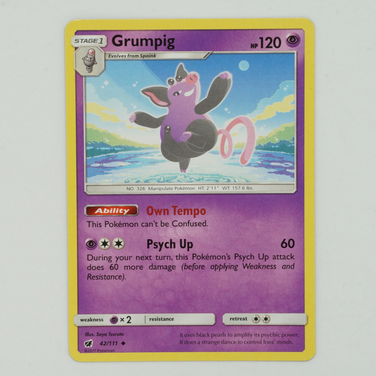 Grumpig 42/111 Uncommon Crimson Invasion Pokemon Card | eBay