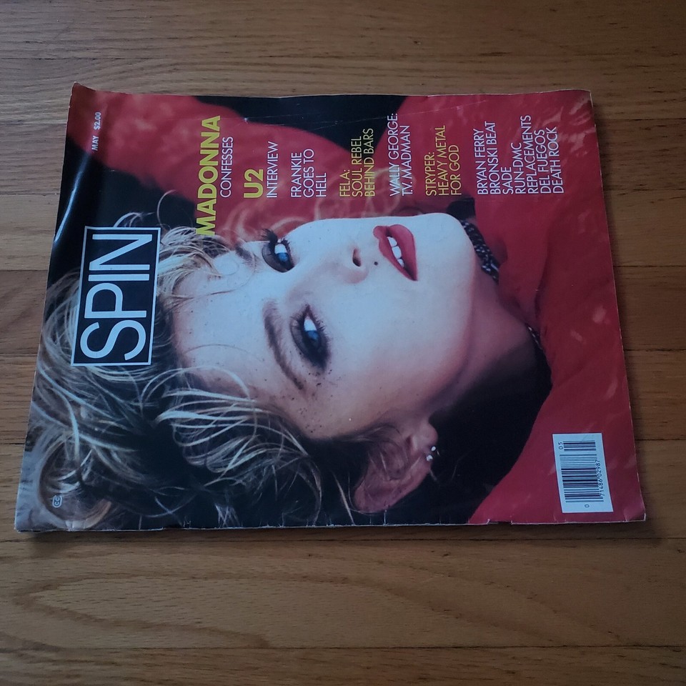 Spin Magazine Madonna U2 Run DMC The Replacements Bryan Ferry Bronski ...