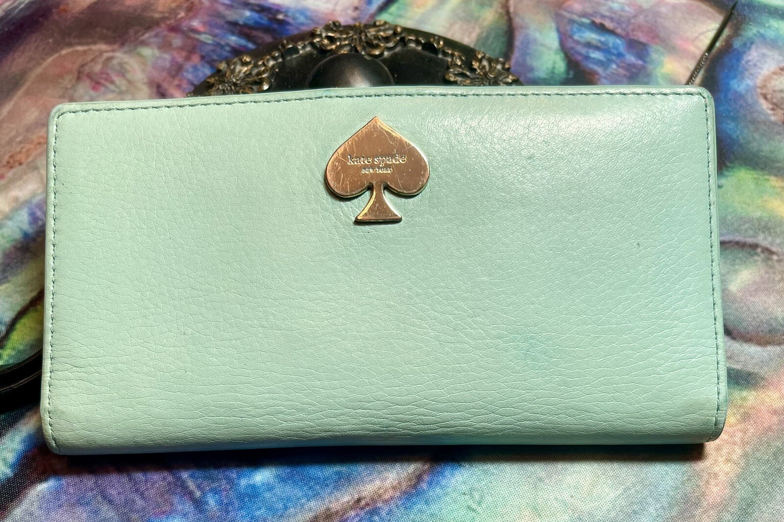 Beautiful KATE SPADE NY Cameron Light Blue Pebbled Le… - Gem
