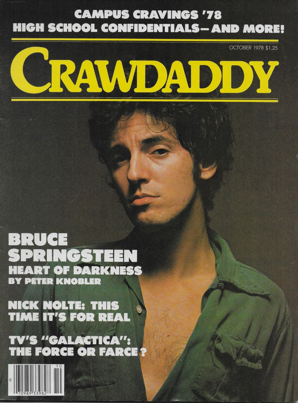 10/78 CRAWDADDY magazine BRUCE SPRINGSTEEN cover The Cars Willie Nelson ...