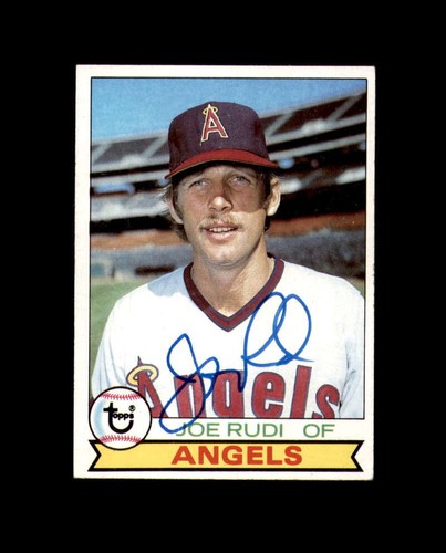 Joe Rudi Signed Original 1979 Topps California Angels Autograph | eBay