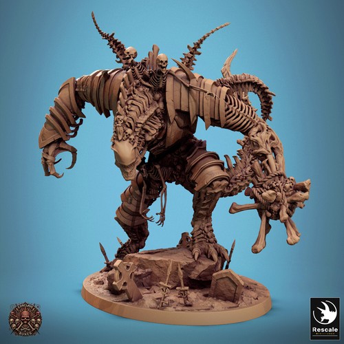 Cursed Colossus (105 mm Base) wargaming grimdark miniatures Bone reaper ...