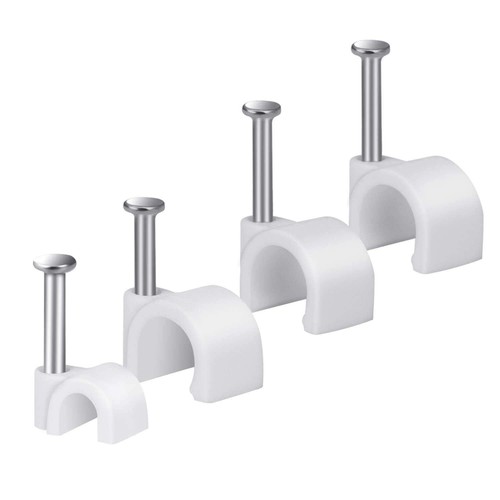 Cable Wire Clips 4mm 6mm 8mm 10mm Cable Management Rg6 Rg59 Cat5 Cat6 ...