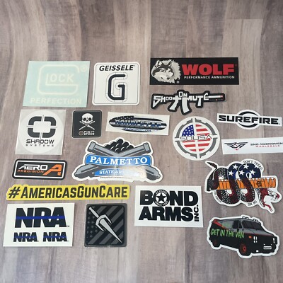 Lot of 18 Shot Show Sticker Decals Lot Firearms Guns 2A Tactical 18 ...