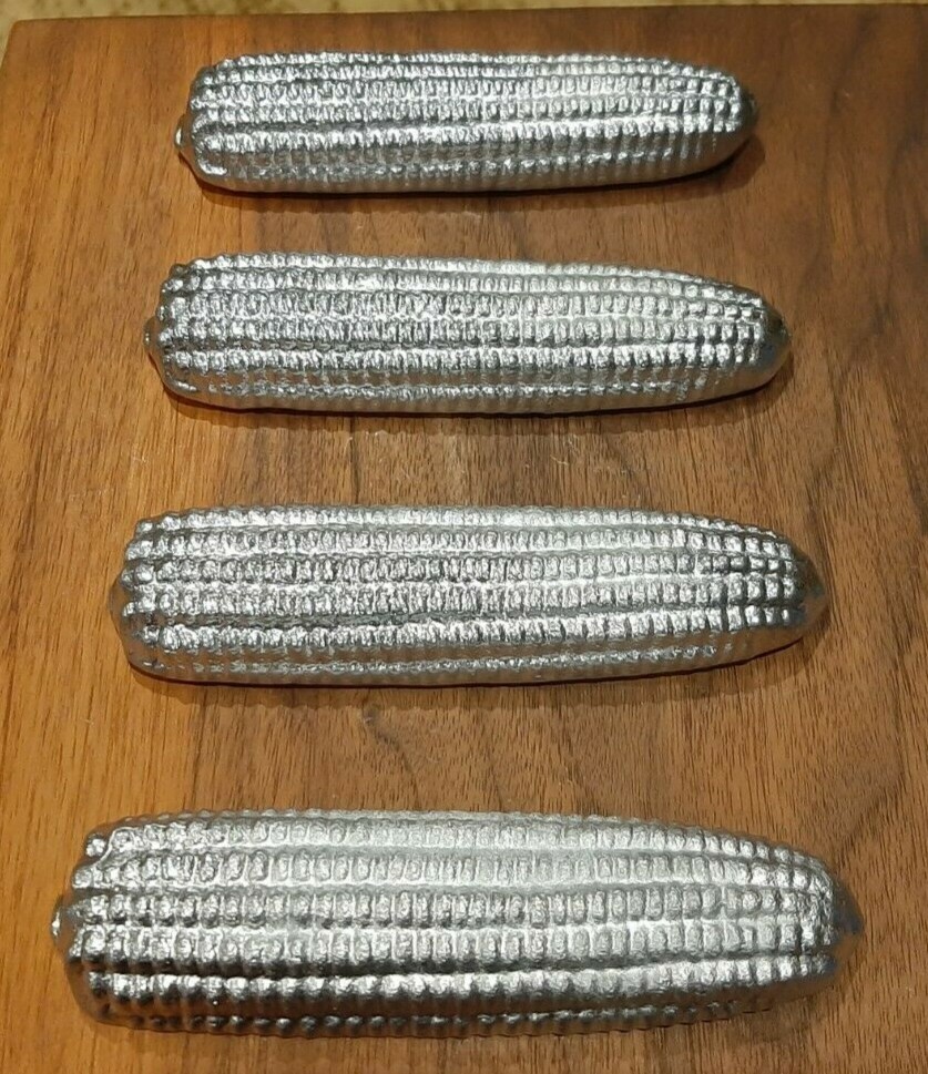 CORN COB METAL PAPER WEIGHT RUSTIC DECORATION - SET OF 4 | eBay