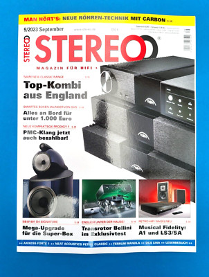 Stereo 9/2023 September ... Magazin für HIFI High End Musik ... NEU ...
