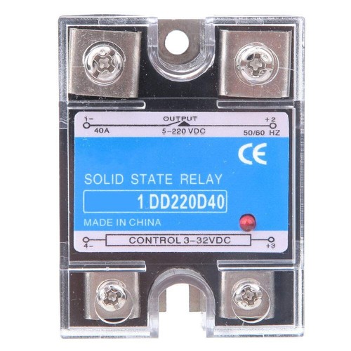 Fast Heat Dissipation DC DC Solid State Relay 40A 3 32VDC Control ...