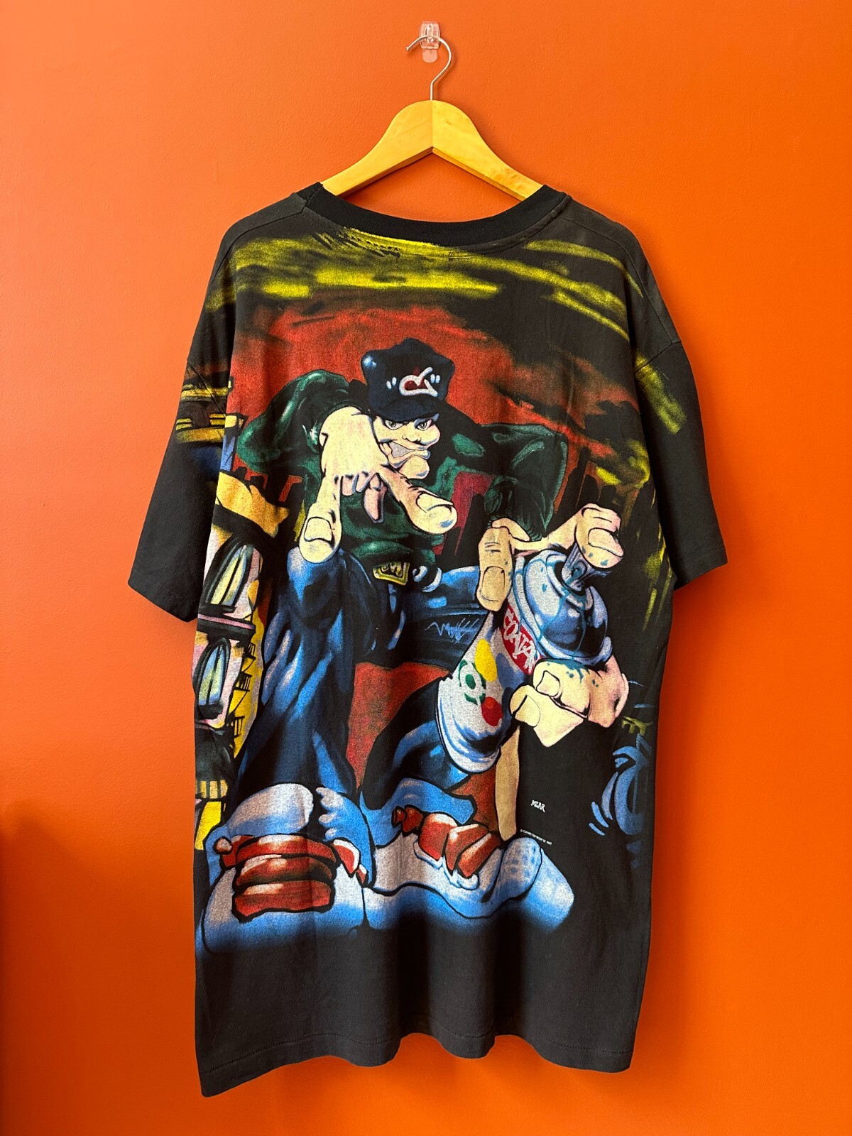 Vintage 1993 Conart x Mear One Graffiti Art T-Shirt R… - Gem