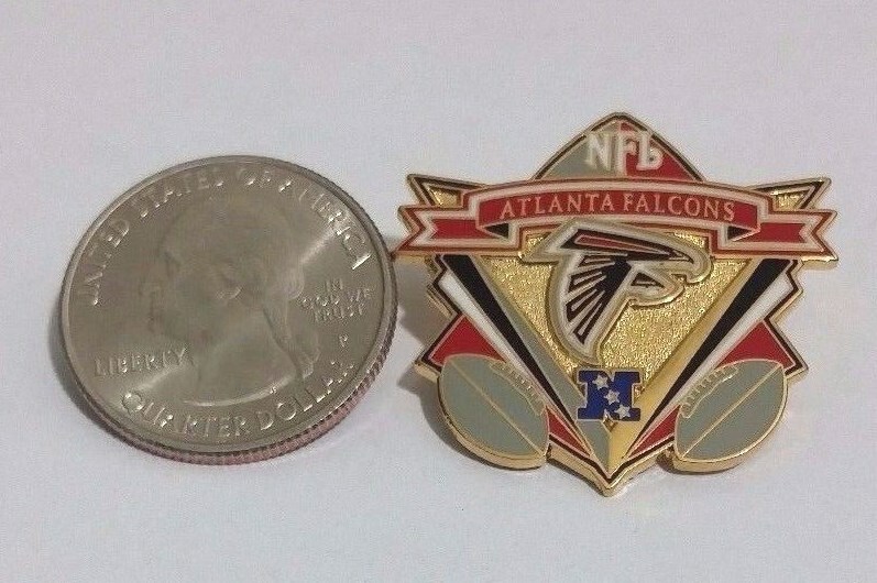 Atlanta Falcons Gold Wedge Metal Lapel/Hat Pin - NFL Licensed Super ...
