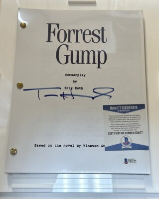 Tom Hanks Autographed Forrest Gump Script Beckett Cert | eBay