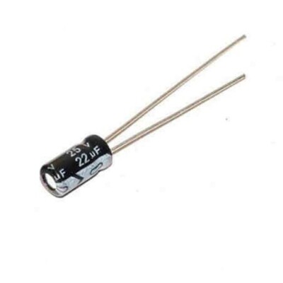 10pcs 22uF 25V 22MFD 25Volts 4*7mm Radial Aluminum Electrolytic ...