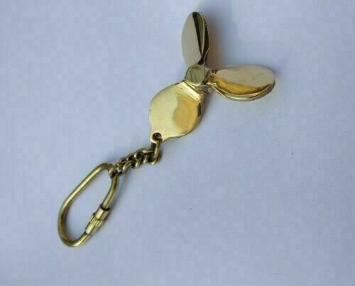 Brass Nautical Maritime Ships Propeller Key Ring Collectible Key Chain ...