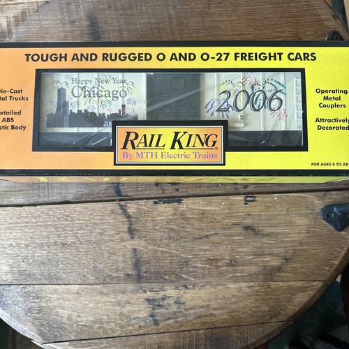 MTH Rail King 2000 Holiday Box Car Freight Train 30-74258 O Scale w ...