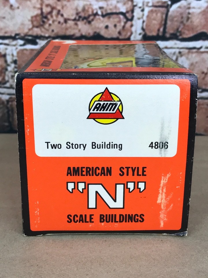 AHM N Scale Two-Story Building #4806 For Train Set Layout | eBay