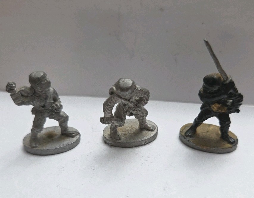 Vintage Grenadier 1985 Lot of 3 Ninjas Dungeons and Dragons Miniatures ...