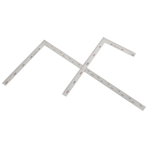 2 Pcs Right Angle Ruler Tool for Drawing Drafting L-square Student ...