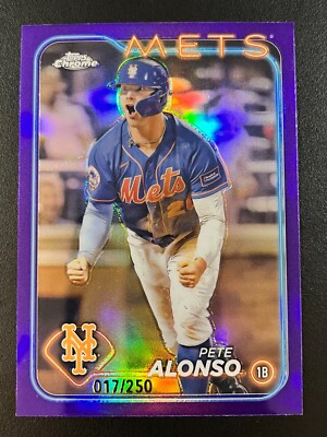 2024 Topps Chrome Pete Alonso PURPLE REFRACTOR /250 | eBay