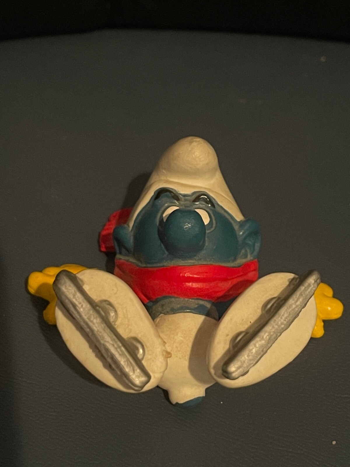 Smurfs Ice Skating Falling Down Smurf Vintage PVC toy Peyo | eBay