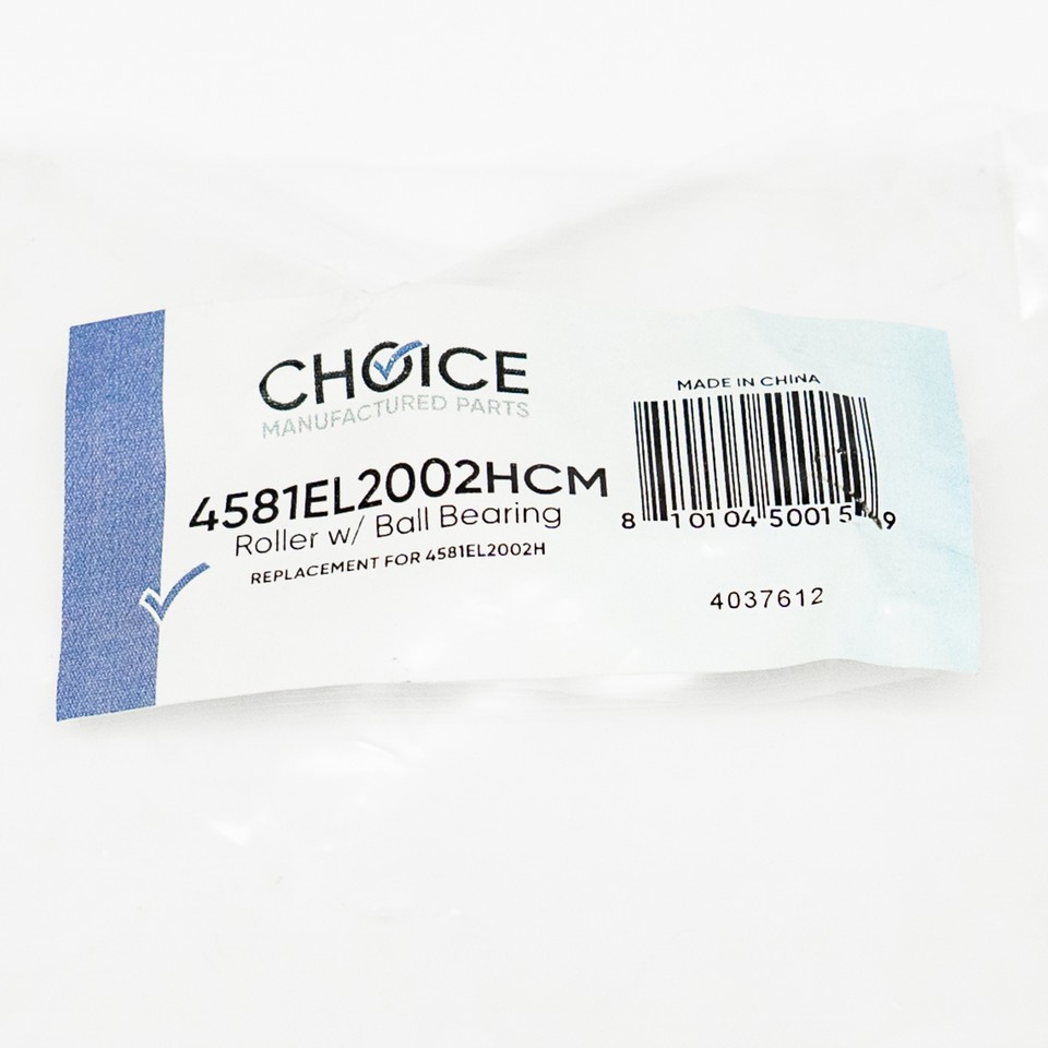 Choice Manufactured Part 4581EL2002H PKG of 4 for LG Dryer Drum Roller ...