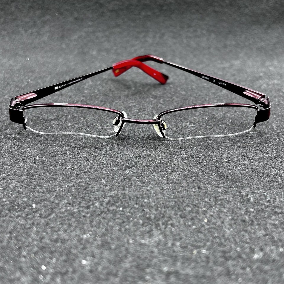 Gloria Vanderbilt GG 4013 Half-Rim Eyeglasses Frame Wine Flex 50-19-135 ...