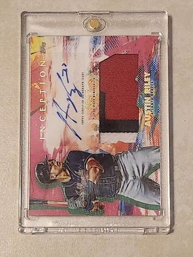 AUSTIN RILEY 2020 Topps Inception 3 Color Patch Auto 19/75 Atlanta ...